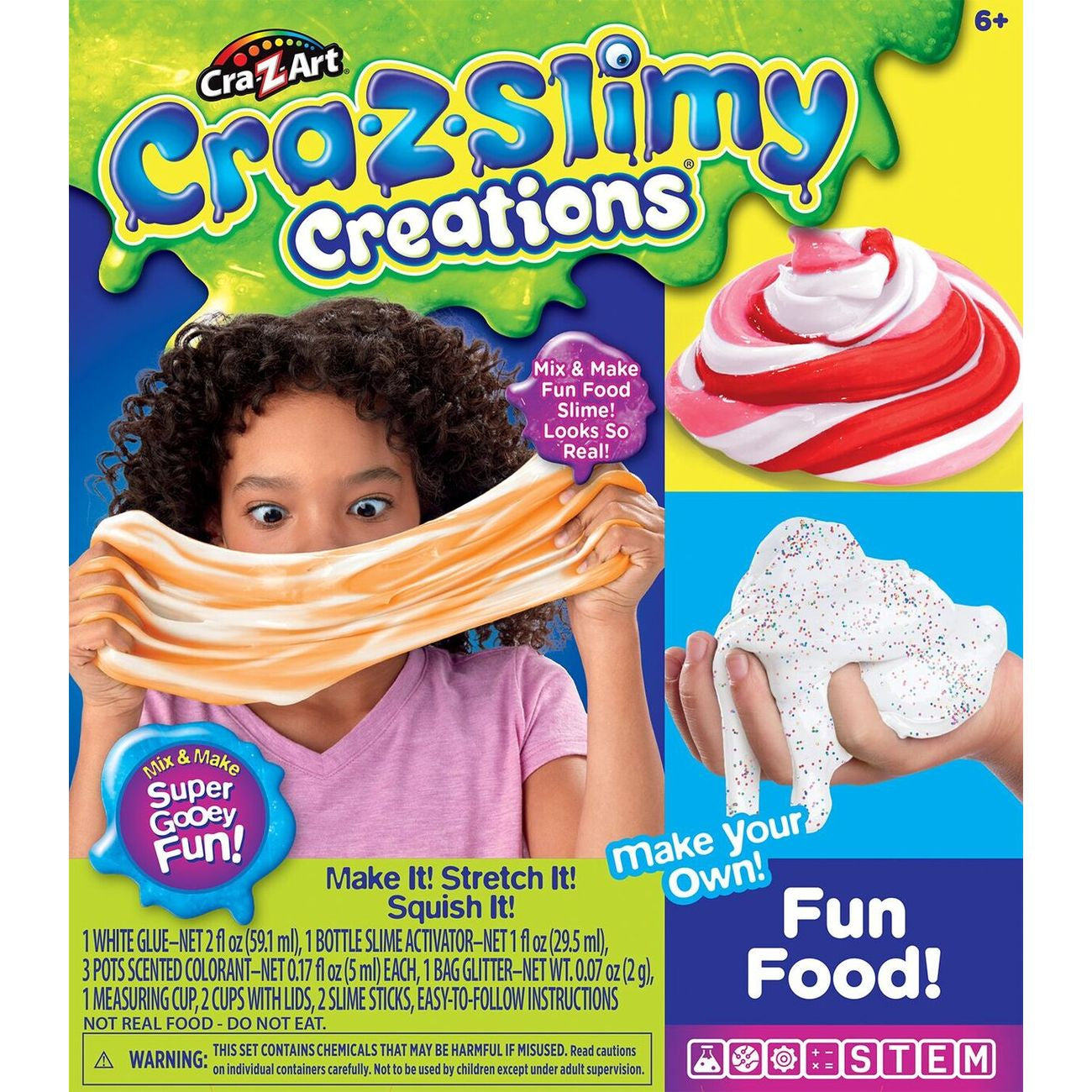 Cra-Z-Art Cra-Z-Slimy Creations Fun Food Slime Medium Box – Toyworld NZ