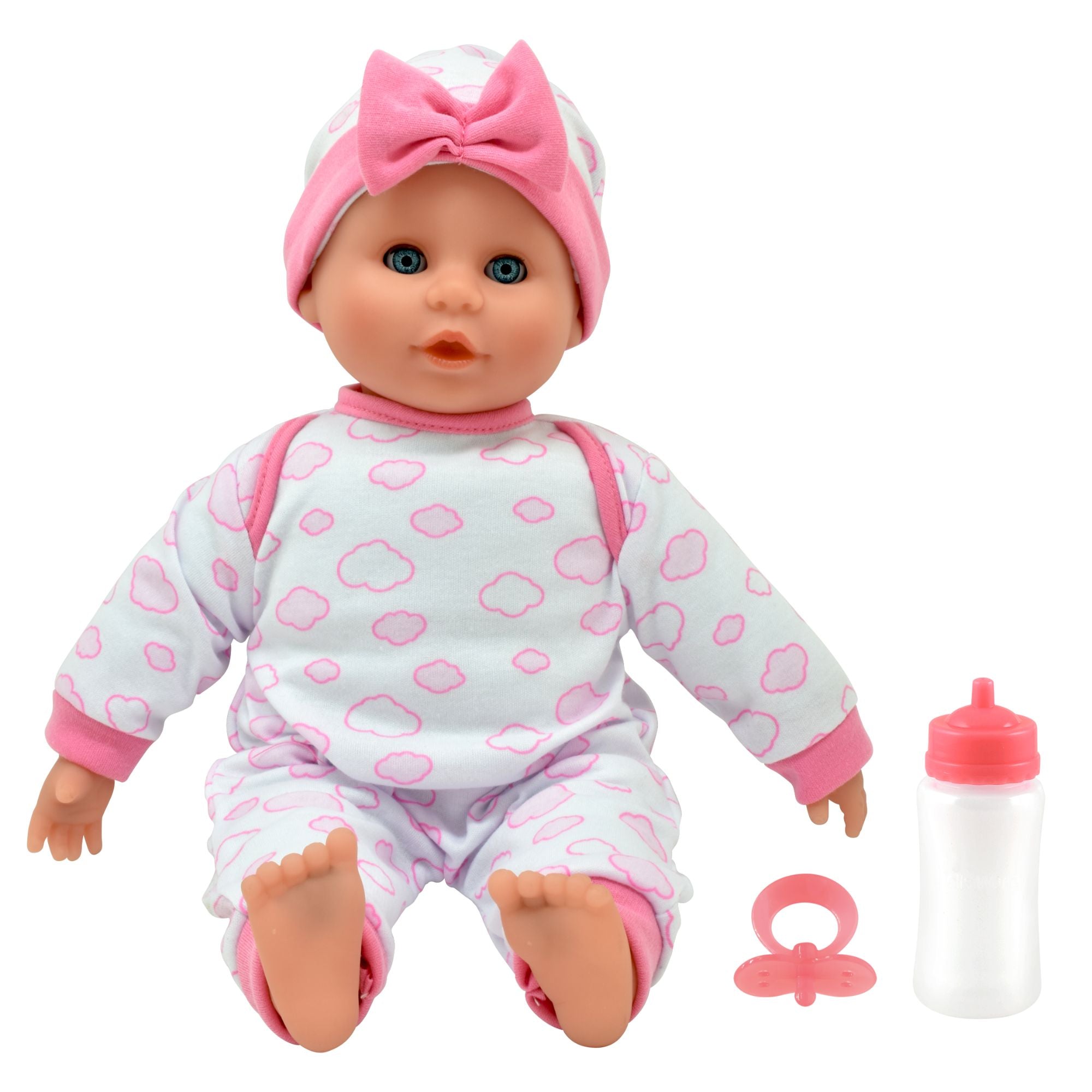 Dolls World Baby Babble 38cm Soft Bodied Doll – Toyworld NZ