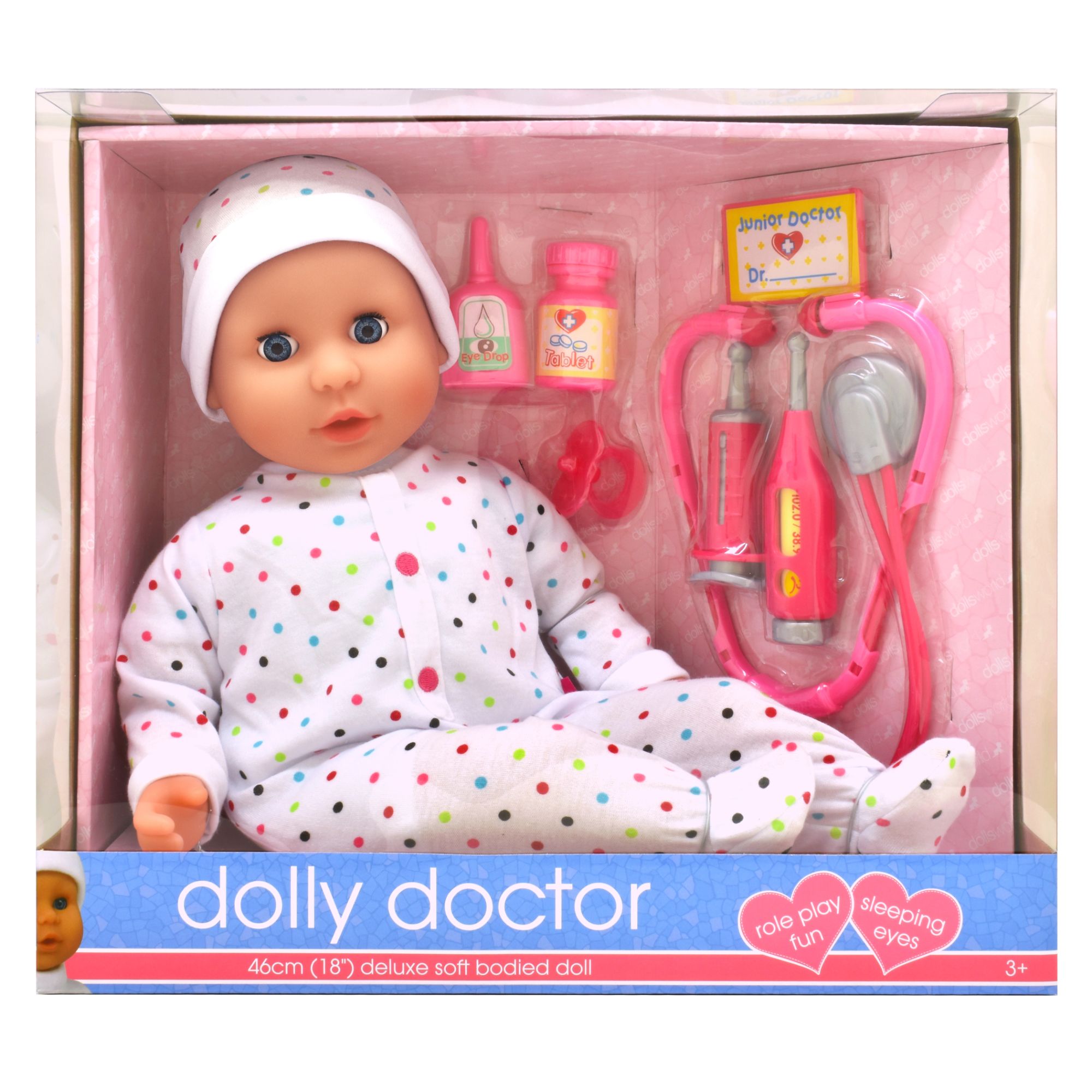 Dolls World Dolly Doctor 18 Inch (46cm) Soft Bodied Doll – Toyworld NZ