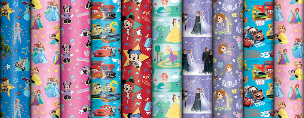 Disney 2M X 700Mm Gift Wrap Assorted Styles – Toyworld NZ