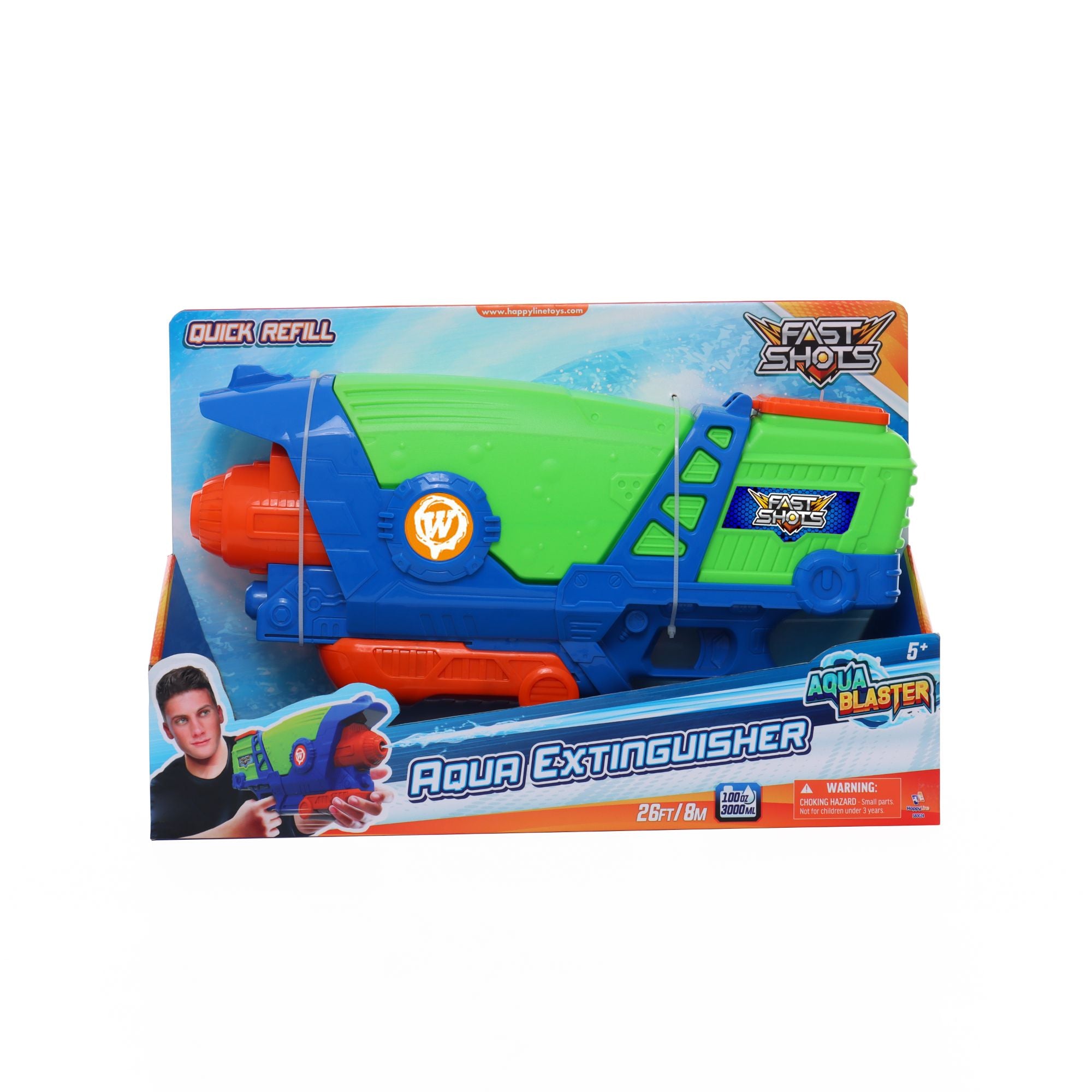 Fast Shots Aqua Blaster Aqua Extinguisher Water Gun – Toyworld NZ