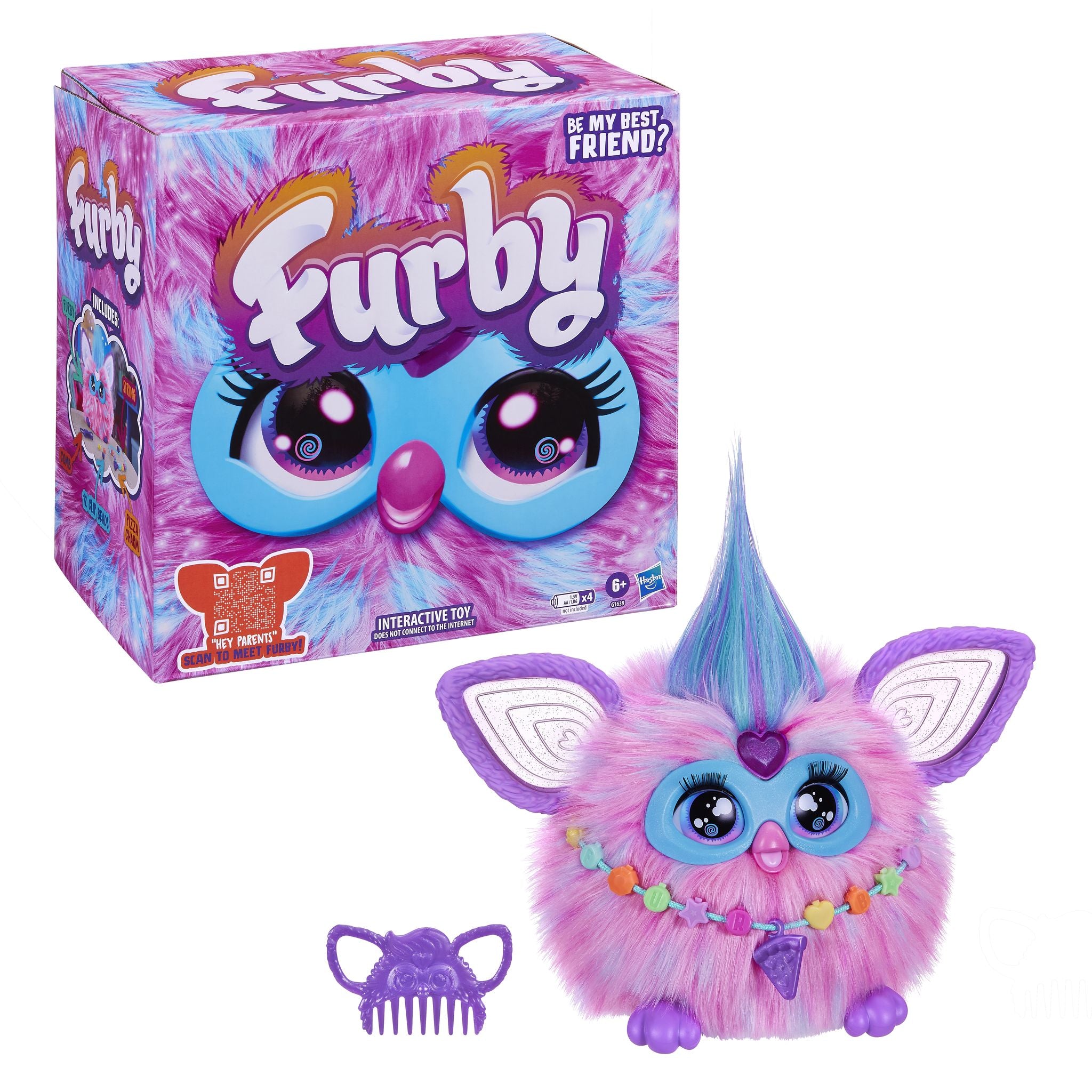Furby Interactive Plush Cotton Candy Pink – Toyworld NZ