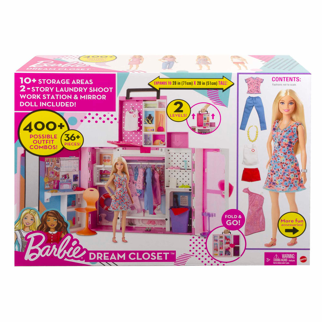 BARBIE DREAM CLOSET DOLL AND PLAYSET – Toyworld NZ