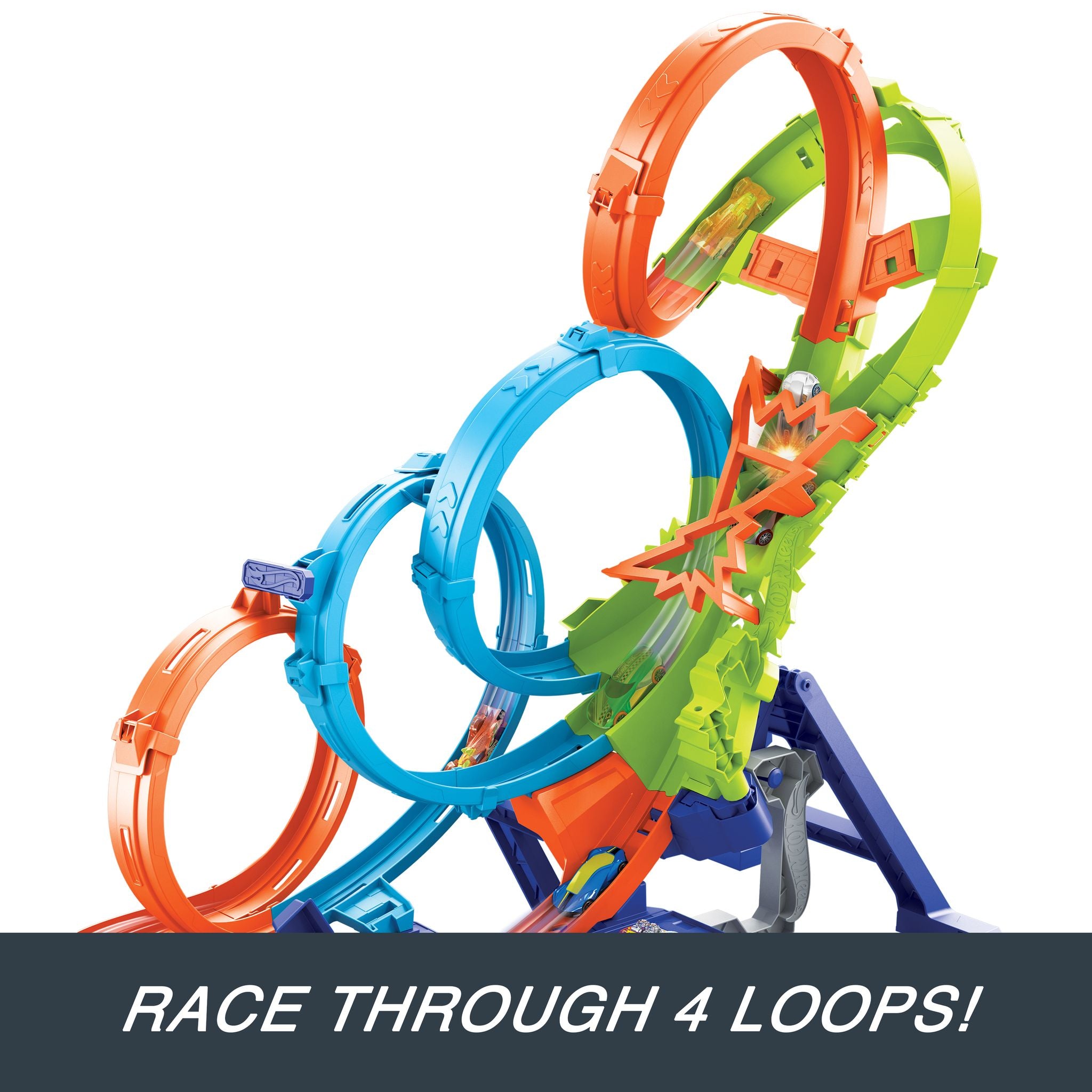 Hot Wheel Action 4 Loop Crashout Trackset – Toyworld NZ