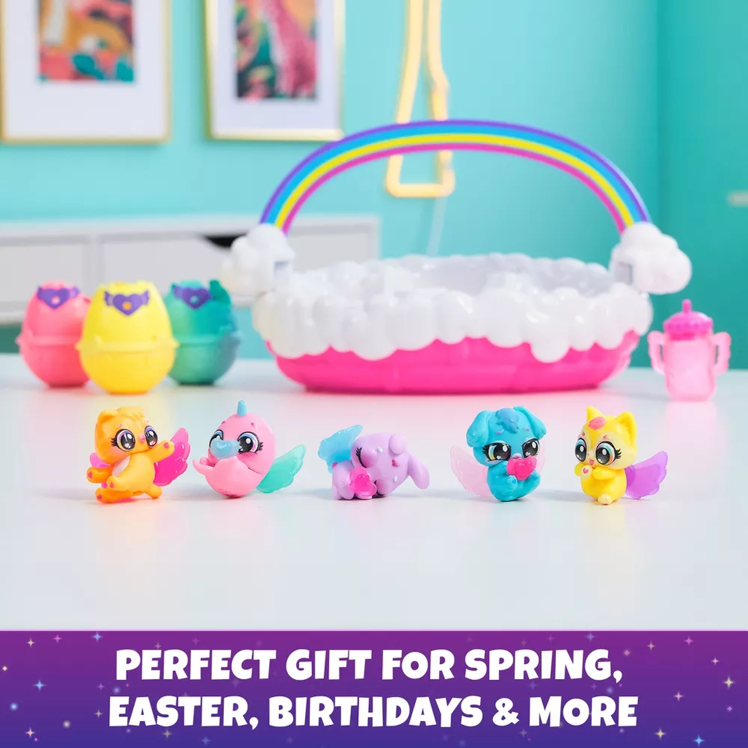Hatchimals Alive Neon Rainbow Spring Basket – Toyworld NZ