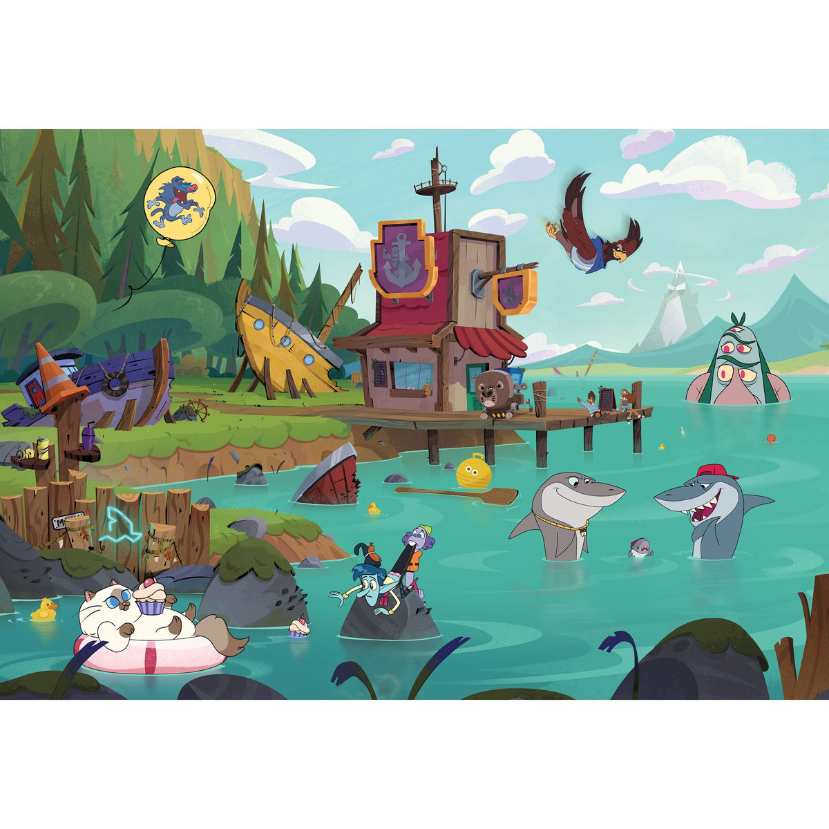 BadJelly The Witch 300XL Piece Jigsaw Mudwiggle at Sea – Toyworld NZ