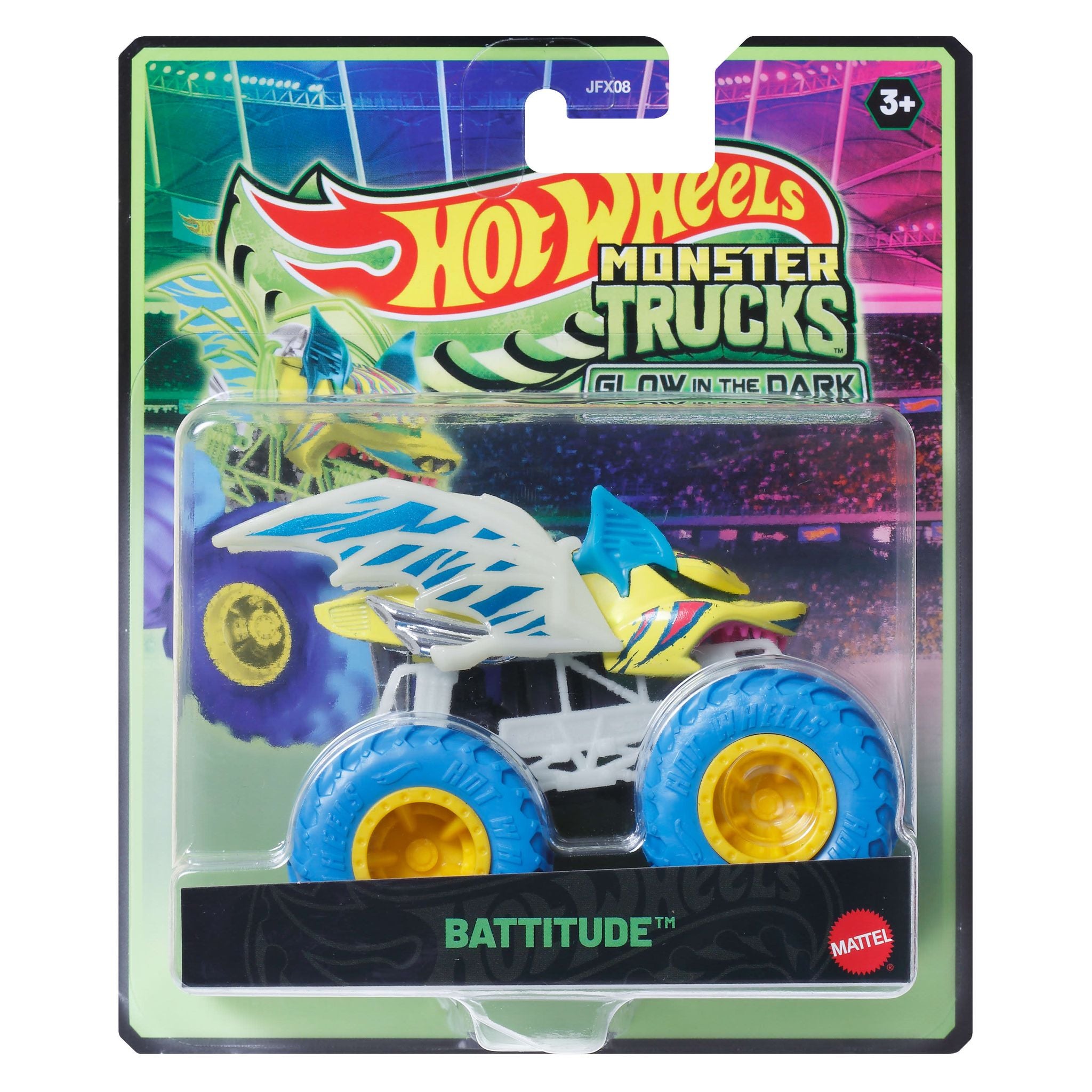 Hot Wheels Monster Trucks 1:64 Glow In The Dark Assortment – Toyworld NZ