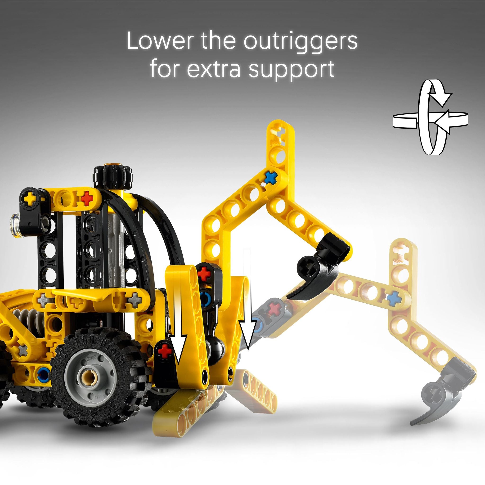 LEGO 42197 Technic Backhoe Loader – Toyworld NZ