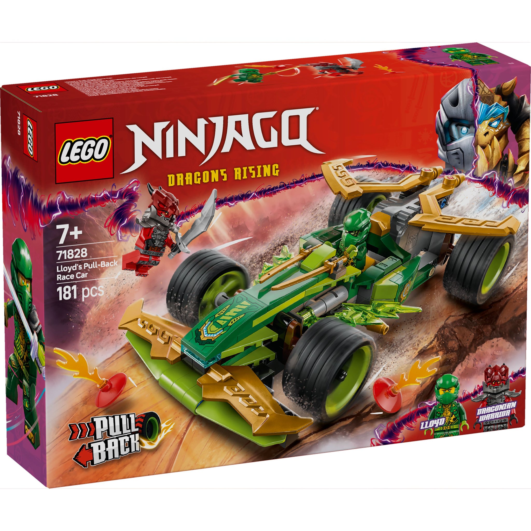 LEGO 71828 Ninjago Lloyd's Pull-Back Race Car – Toyworld NZ