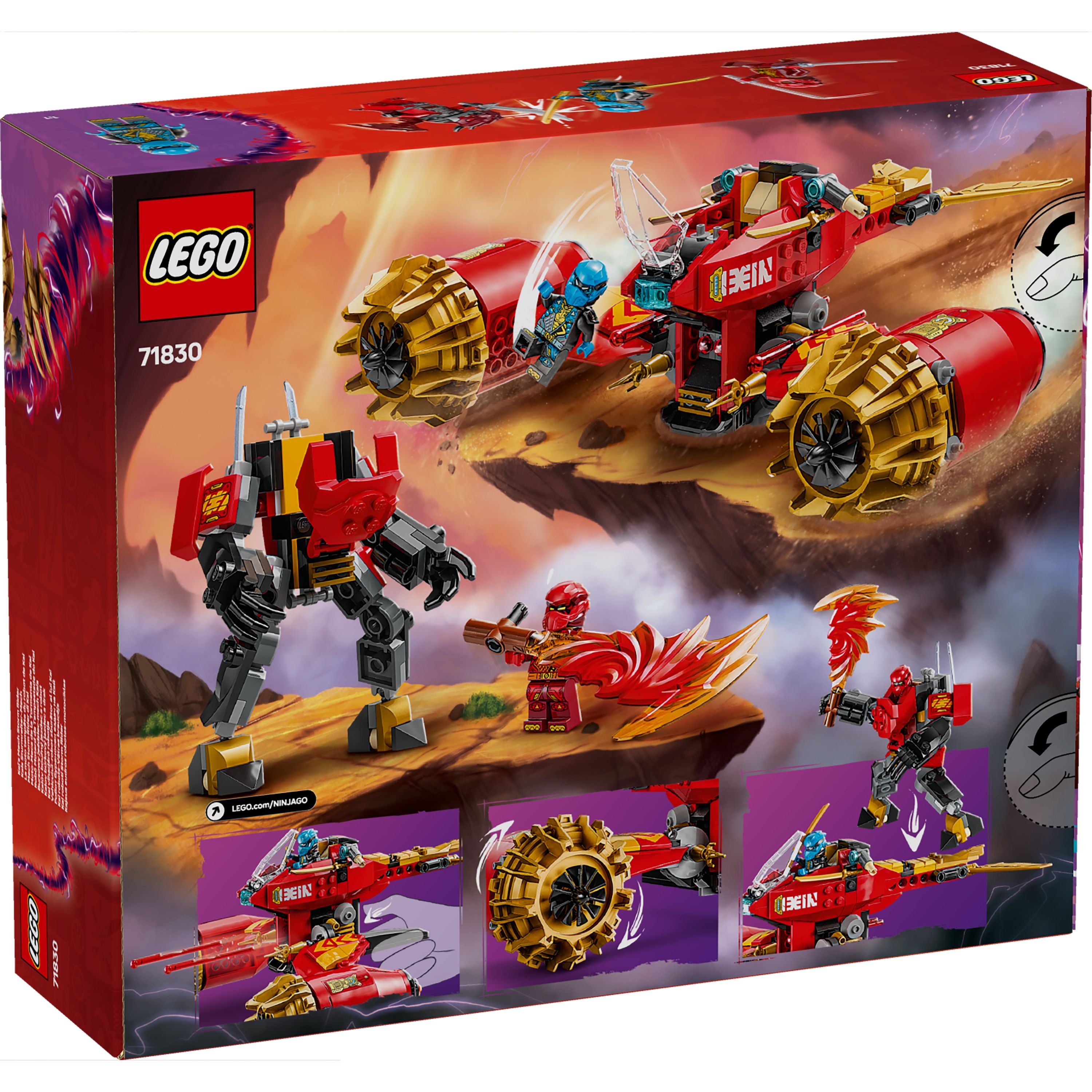 LEGO 71830 Ninjago Kai's Mech Storm Rider – Toyworld NZ