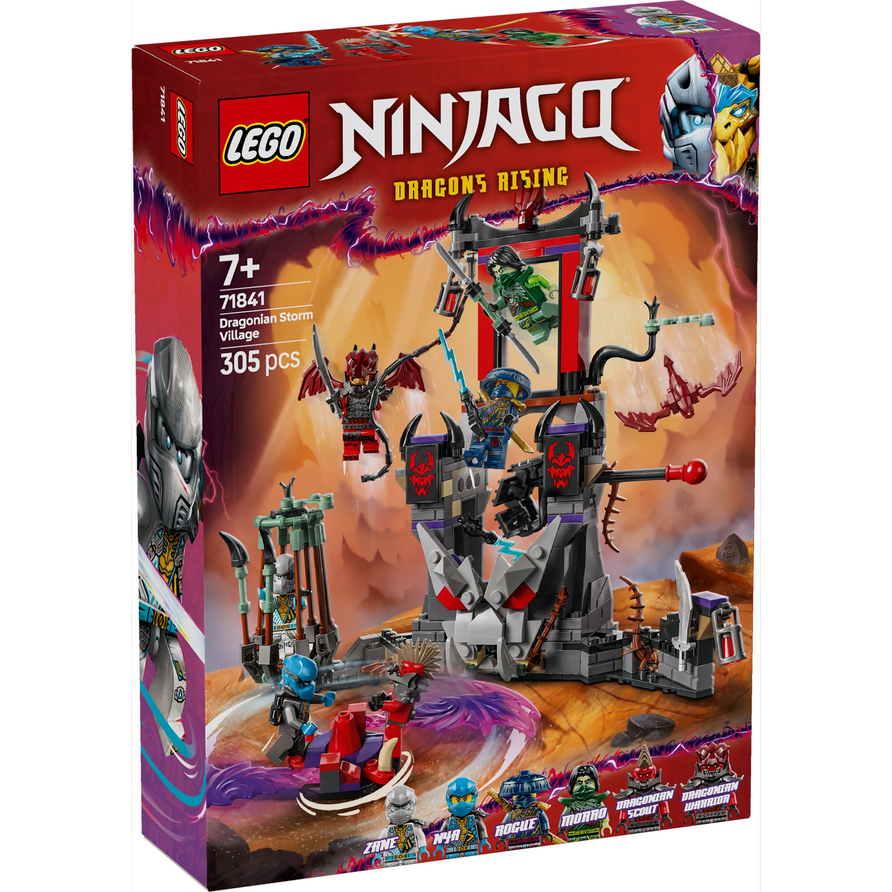 LEGO 71841 NINJAGO Dragonian Storm Village – Toyworld NZ
