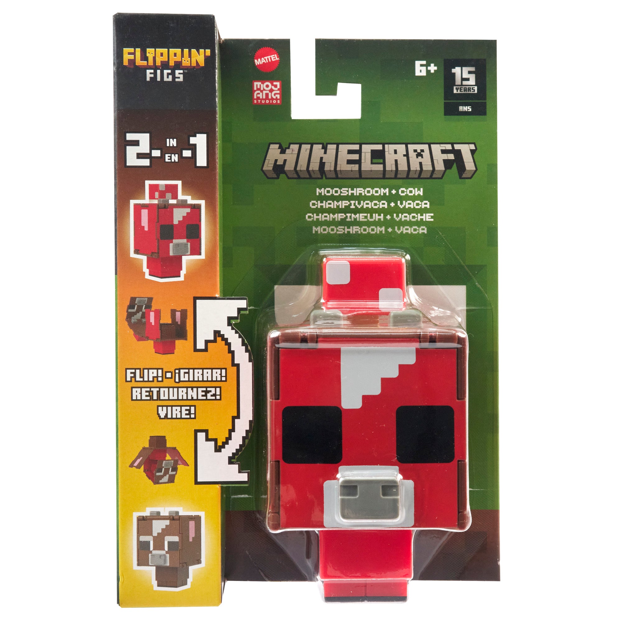 Minecraft Flippin' Figs - Mooshroom + Cow – Toyworld NZ