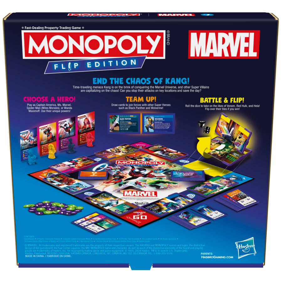 Monopoly Flip Edition: Marvel – Toyworld NZ