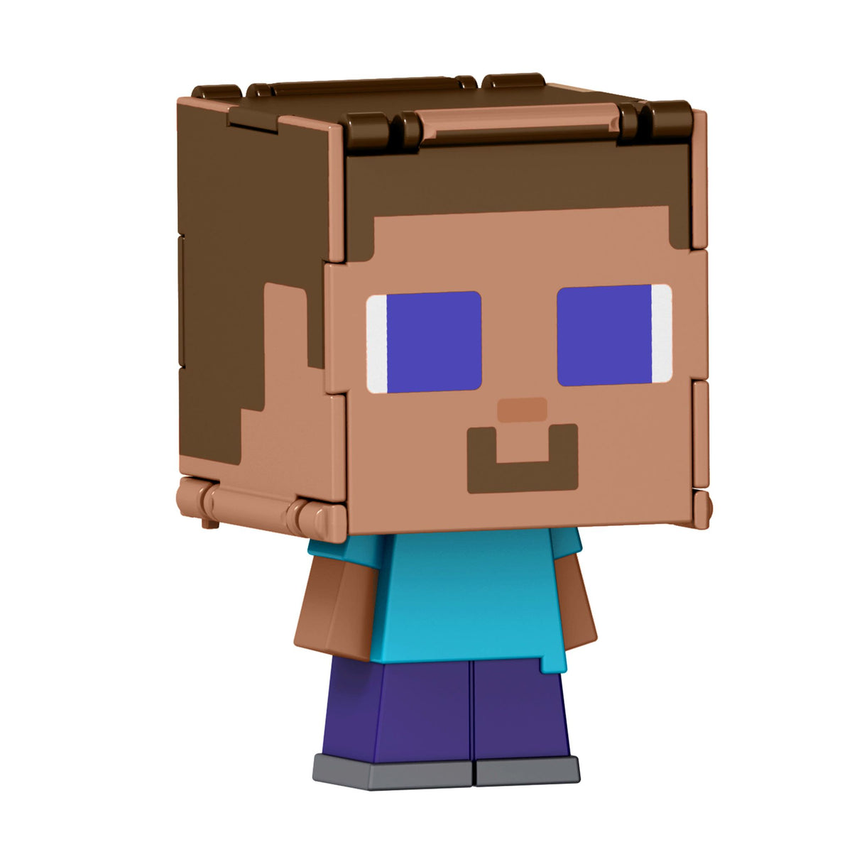 Minecraft Flippin' Figs - Steve & Steve In Enchanted Armor – Toyworld NZ