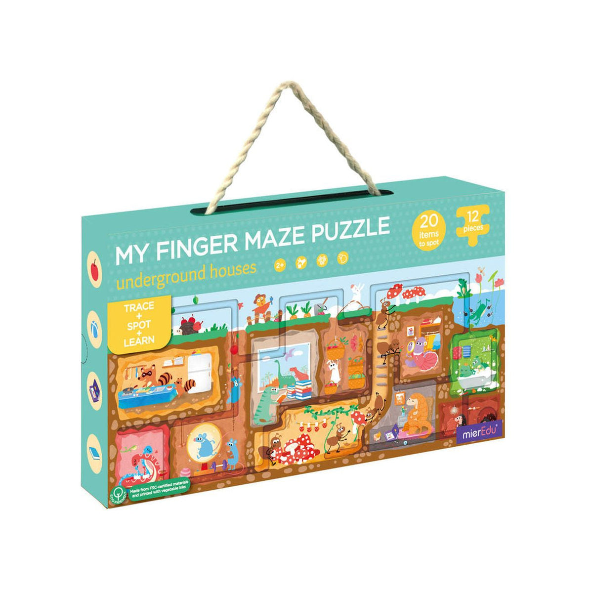 Mieredu My Finger Maze Puzzle Underground Houses – Toyworld NZ