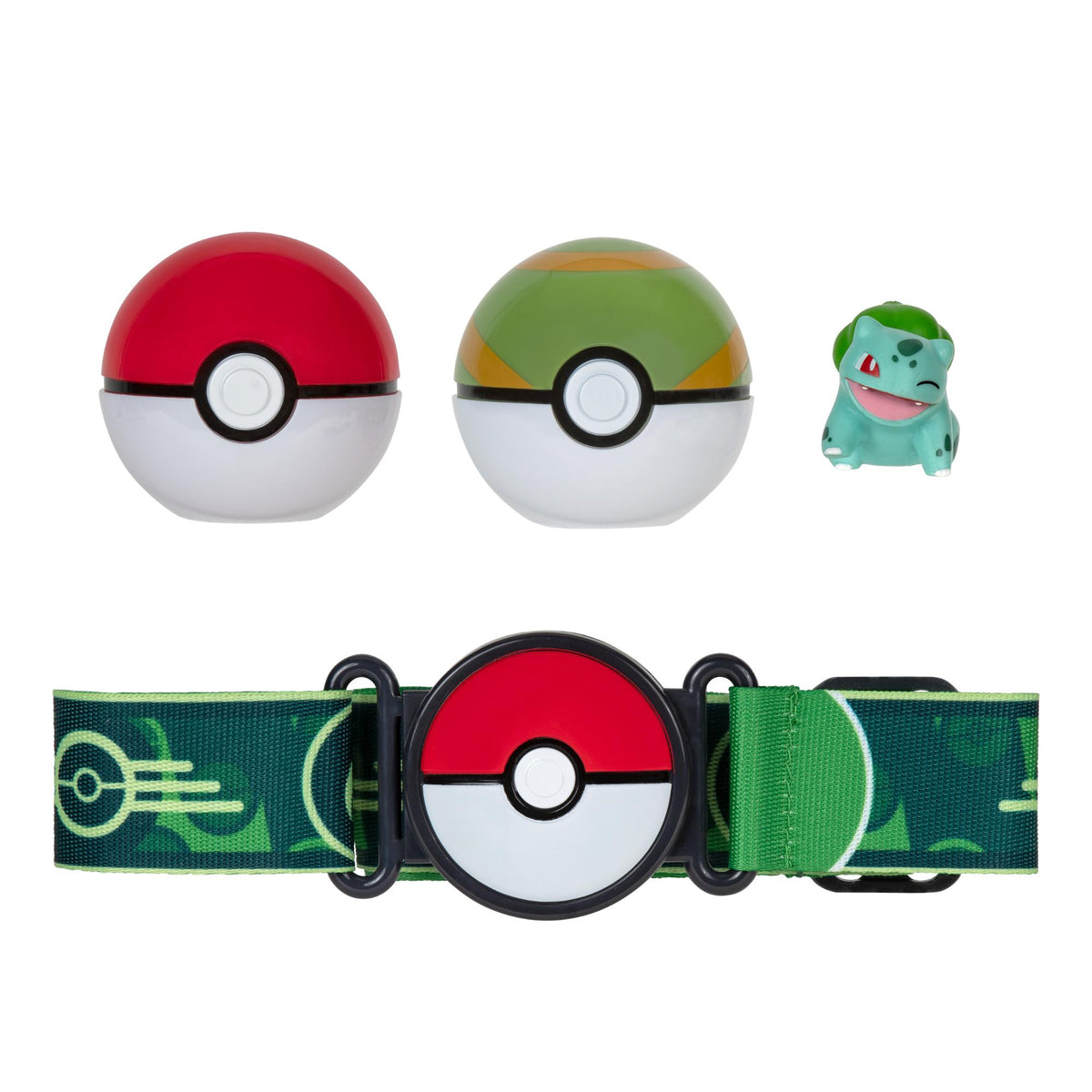 Pokemon Clip N Go Poke Ball Belt Set - Poke Ball & Nest Ball With Bulb ...