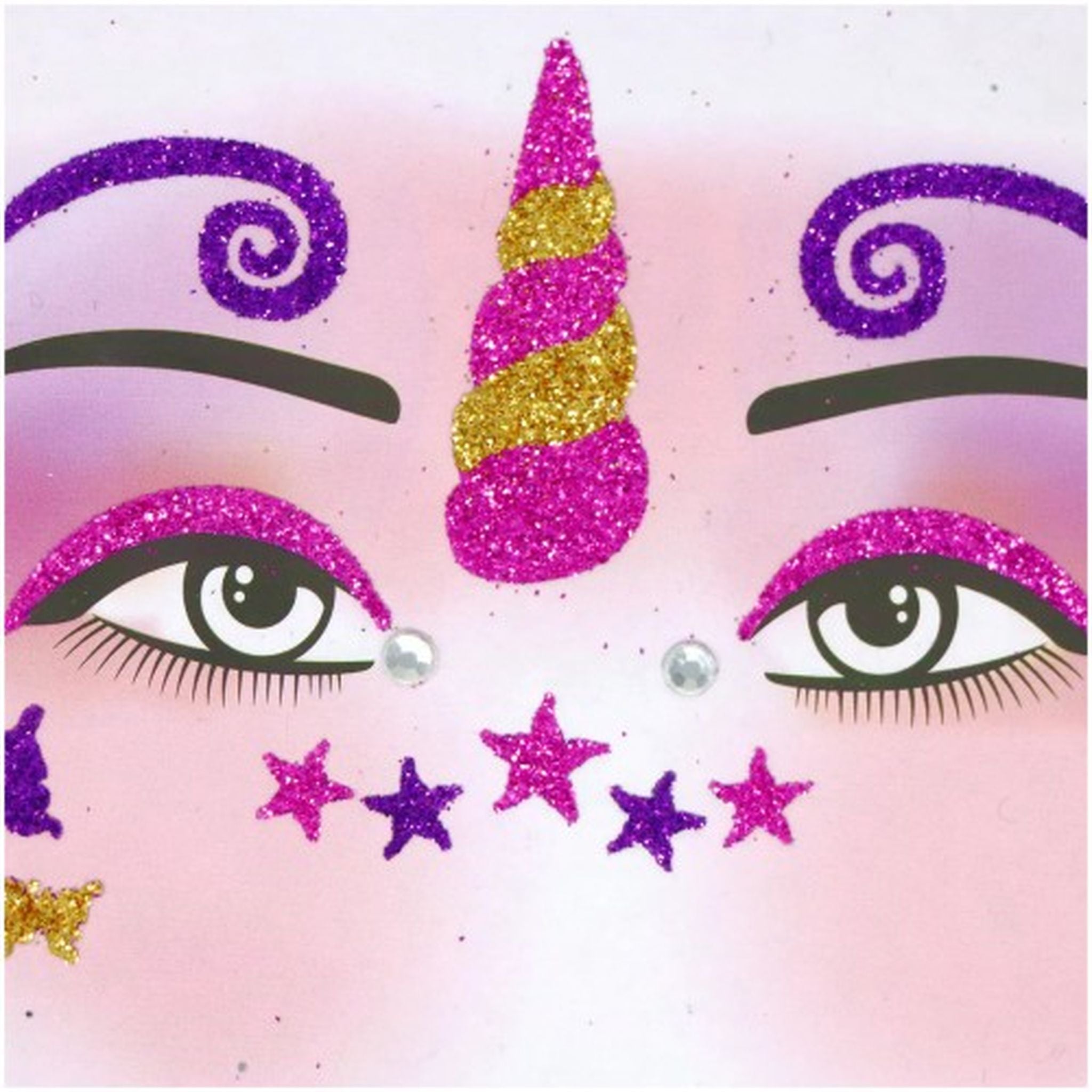 Pink Poppy Dreamy Unicorn Sparkling Face Stickers – Toyworld NZ