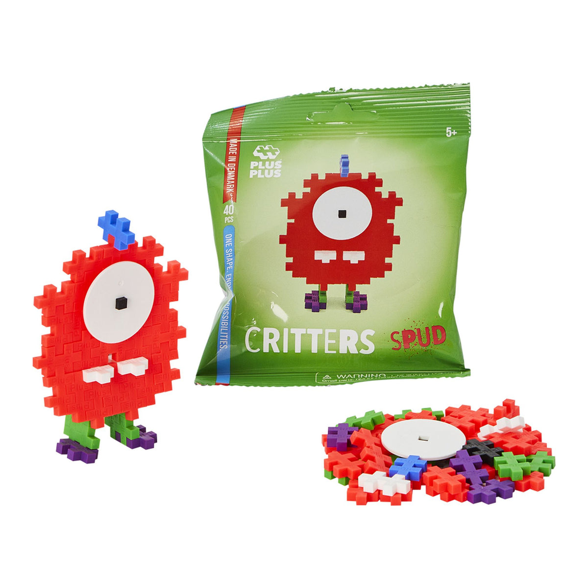 Plus Plus Foil Bag Critters - Spud – Toyworld NZ