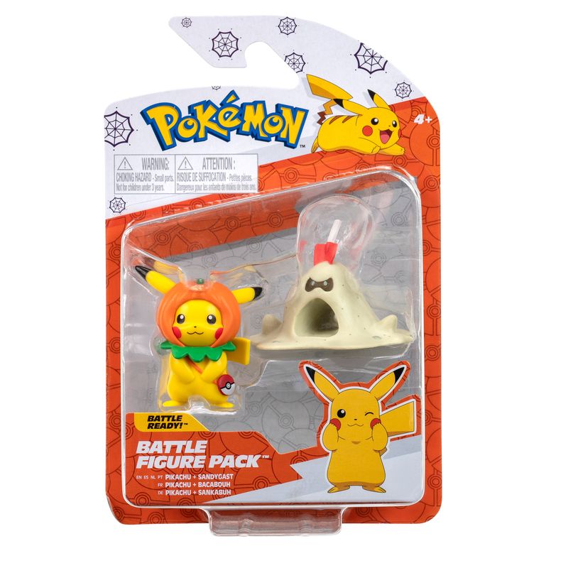 Pokemon Halloween Battle Figure 2 Pack Pikachu + Sandygast – Toyworld NZ