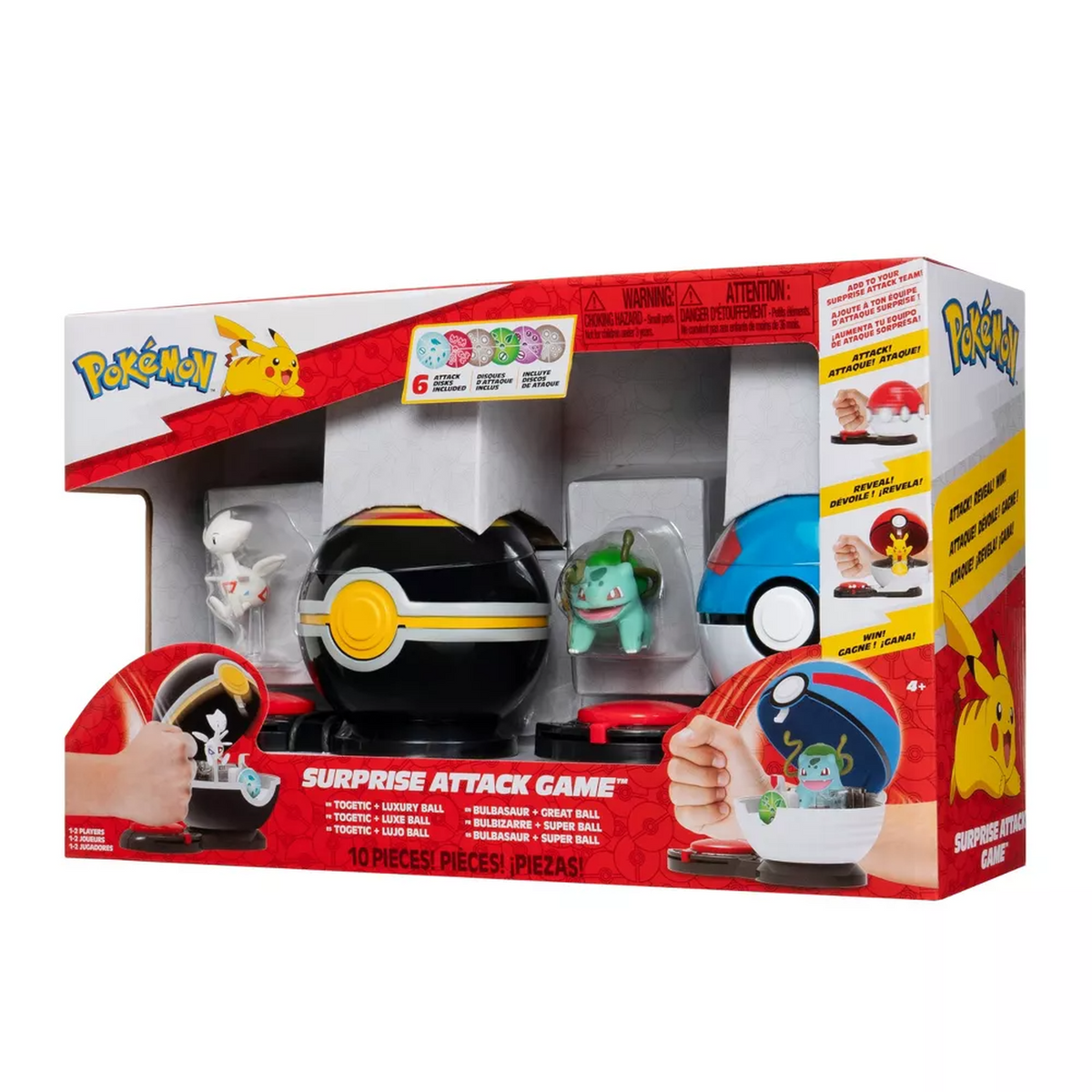 Pokemon Surprise Attack Poke Ball Battle Game Togetic With Stand & Bul ...