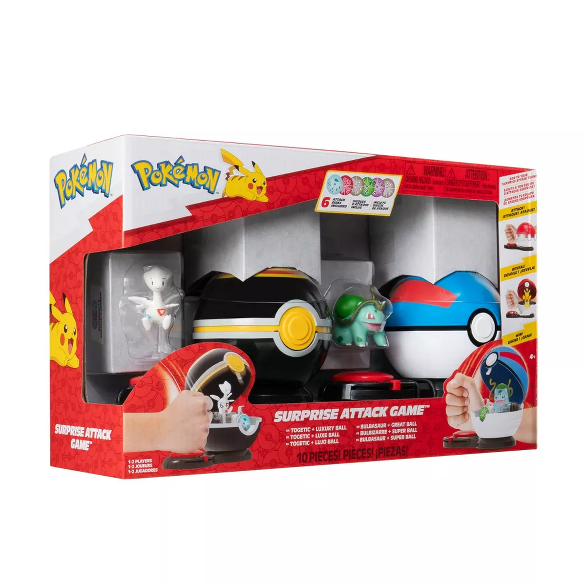 Pokemon Surprise Attack Poke Ball Battle Game Togetic With Stand & Bul ...