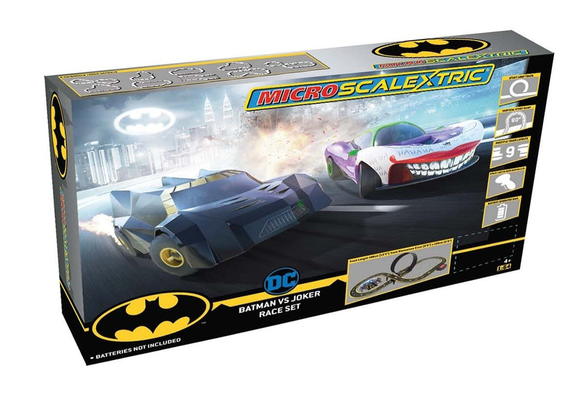 Scalextric Micro DC Batman Vs Joker Slot Car Set – Toyworld NZ