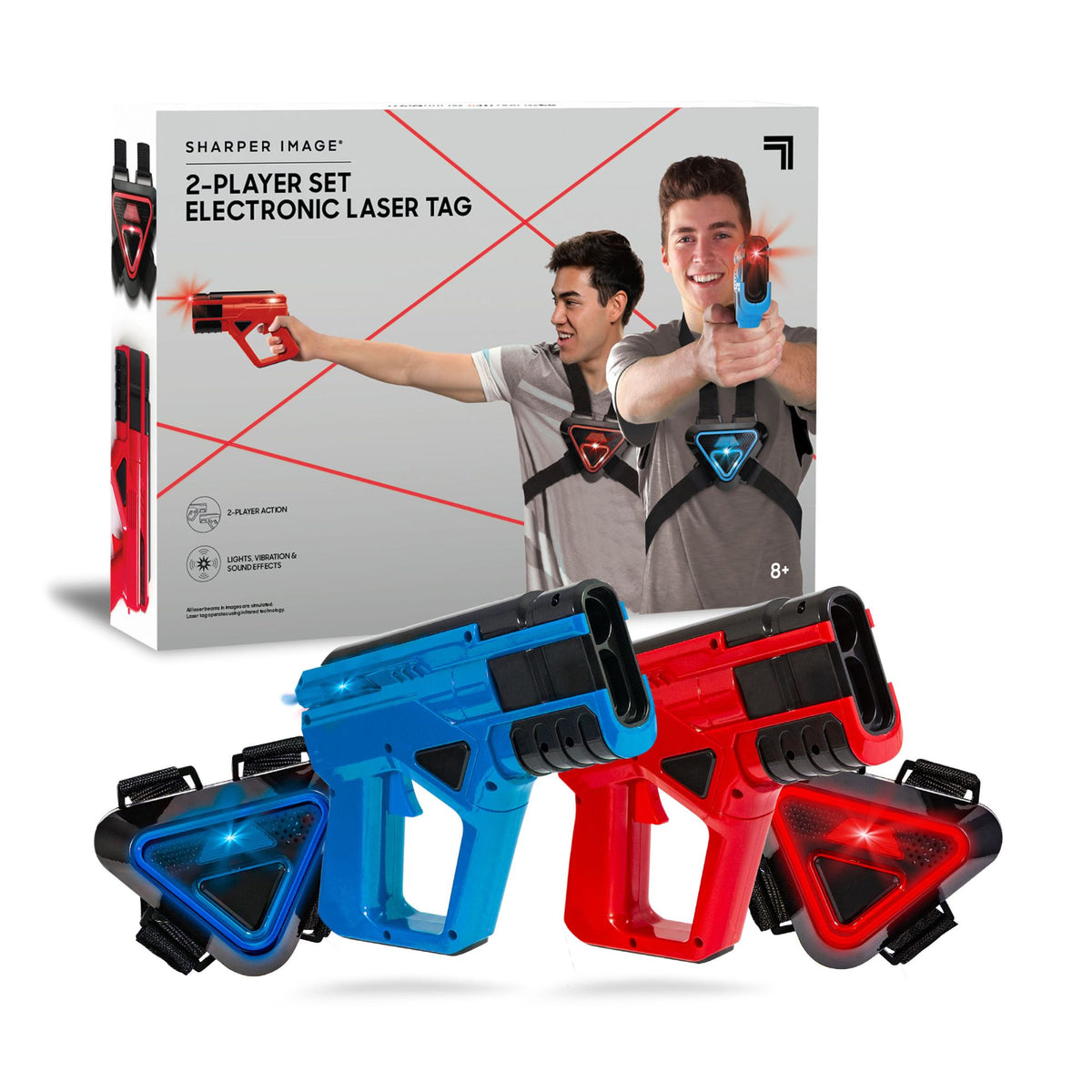 SHARPER IMAGE 2-PLAYER SET ELECTRONIC LASER TAG – Toyworld NZ