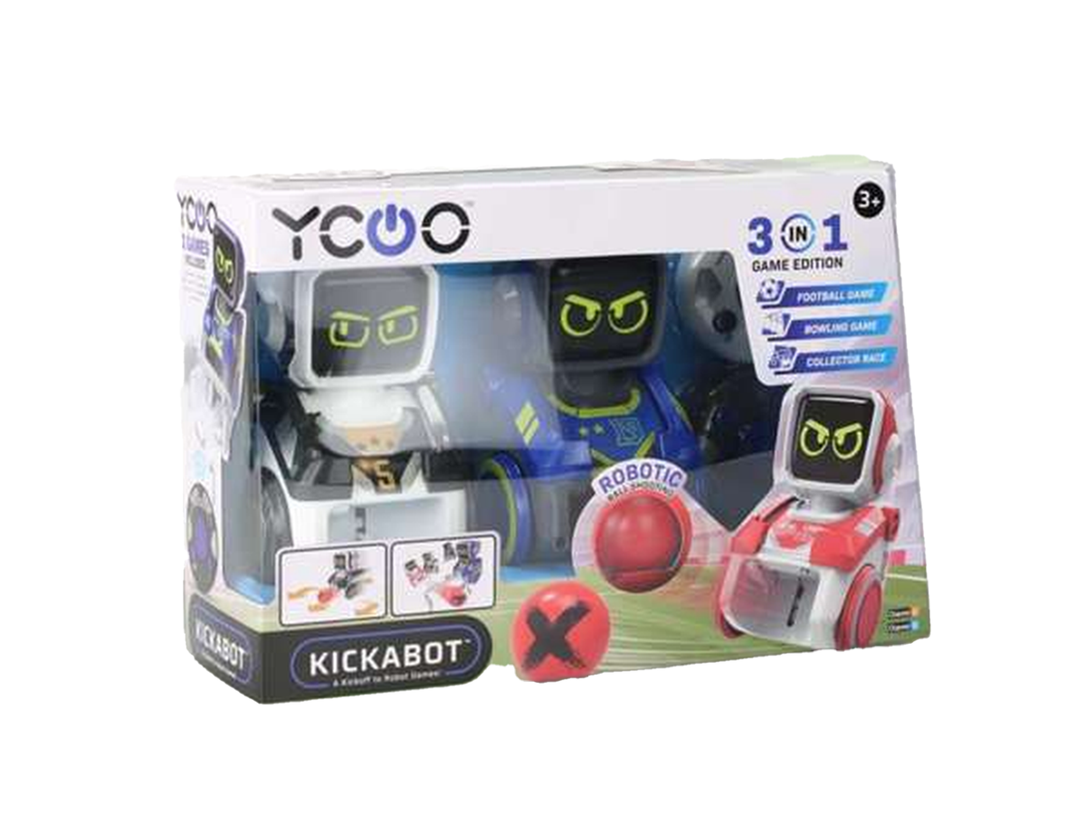 Silverlit Ycoo Remote Control Kickabot Twin Pack Black/White #5 Vs Blu ...