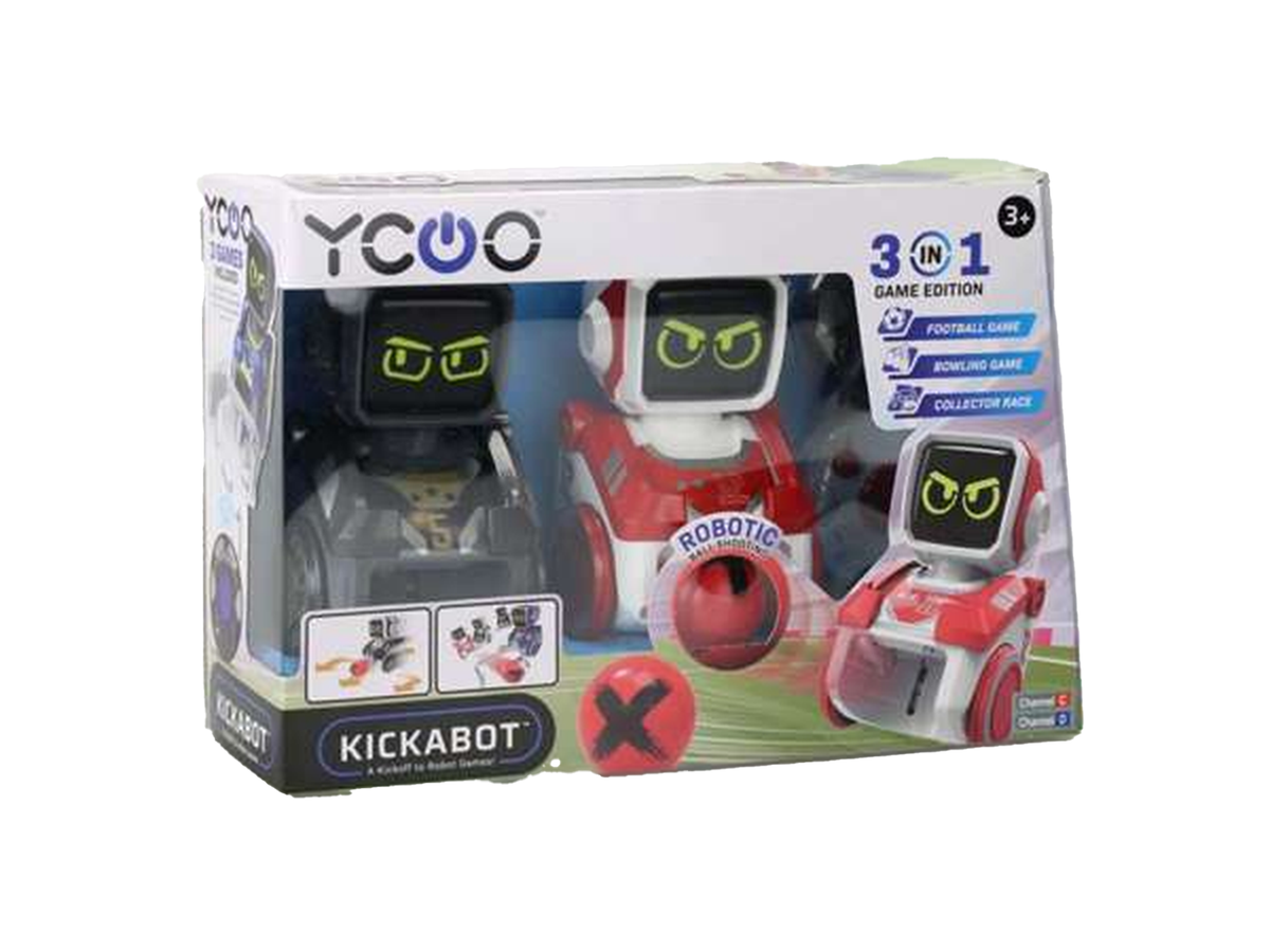 Silverlit Ycoo Remote Control Kickabot Twin Pack Black/Grey #5 Vs Red ...