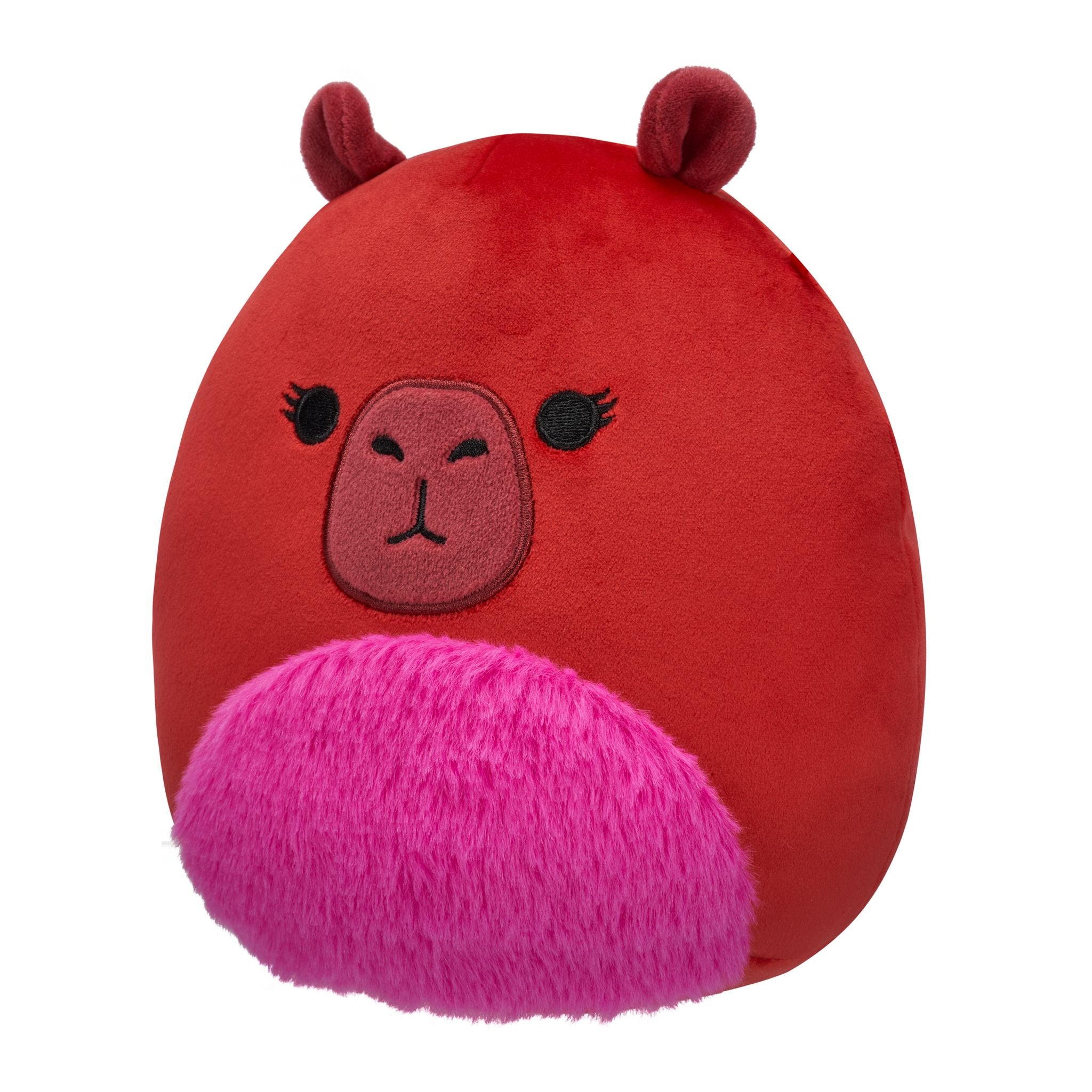 Squishmallows 7.5 Inch Plush S20 Marcia Maroon Capybara With Fuzzy Bel ...