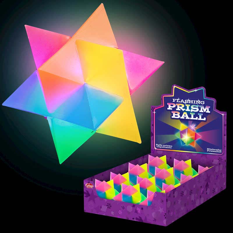 Tobar Flashing Prism Ball Assorted Styles – Toyworld NZ