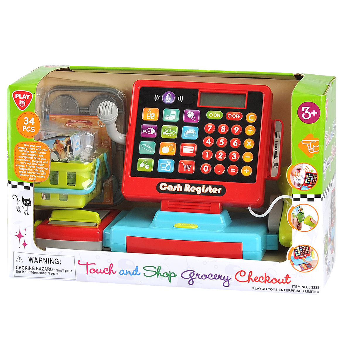 Playgo Toys Ent. Ltd. Touch And Shop Grocery Checkout – Toyworld NZ