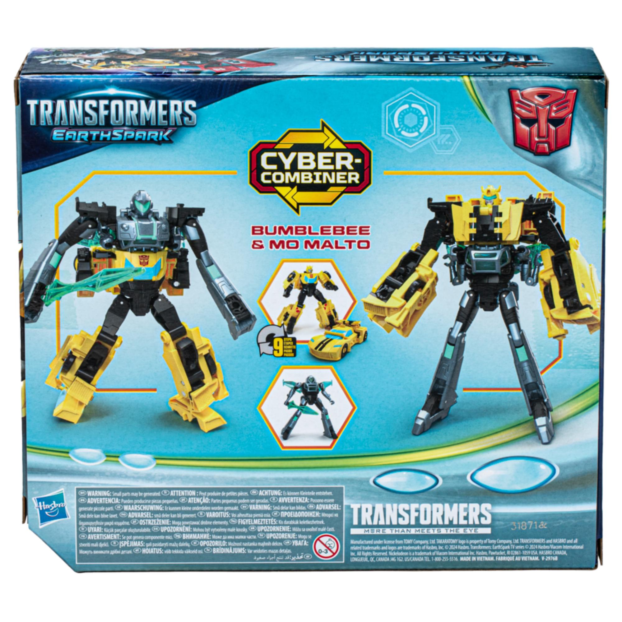 Transformers EarthSpark Cyber-Combiner Bumblebee and Mo Malto – Toyworld NZ