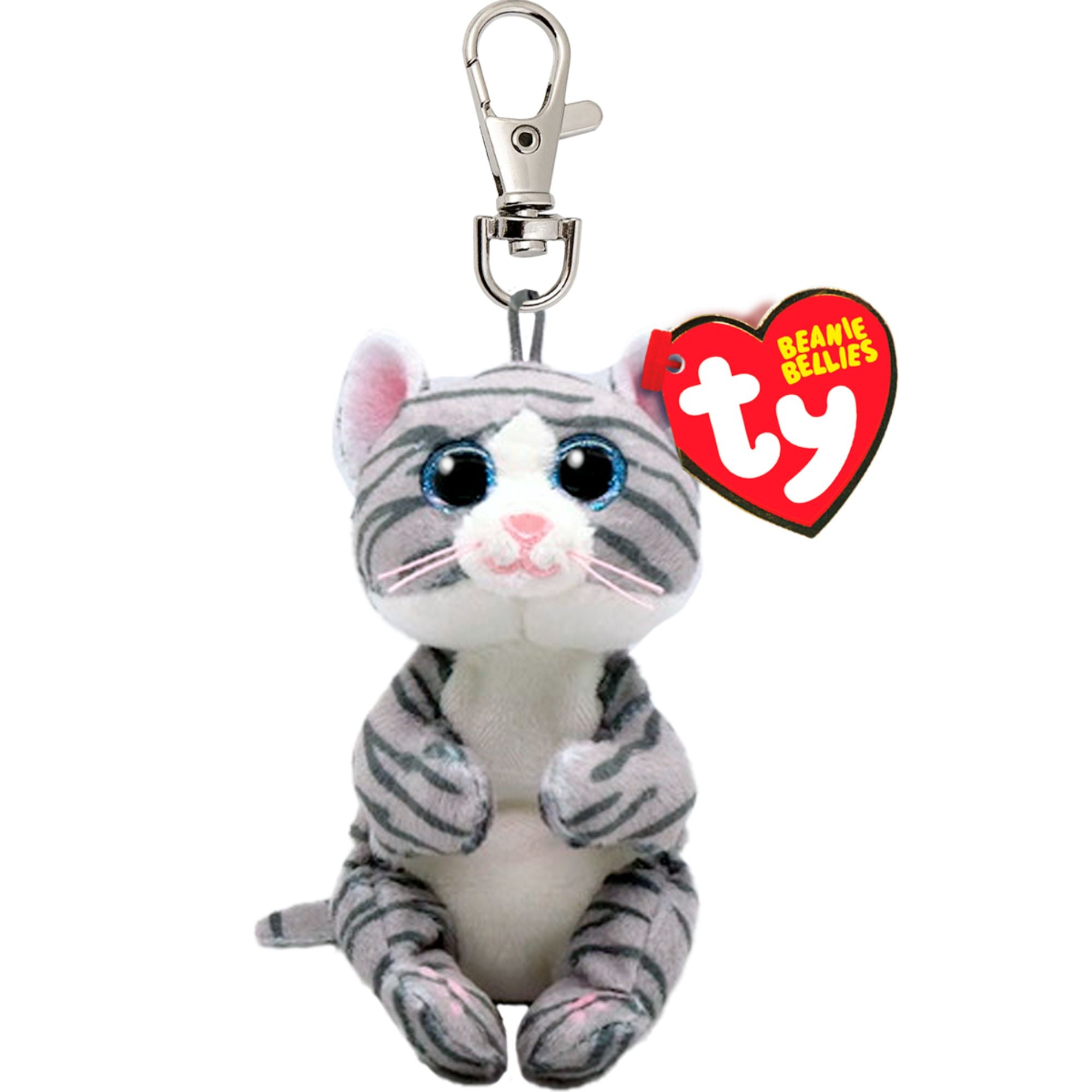 Ty Beanie Bellies Clip - Mitzi Grey Tabby Cat – Toyworld NZ