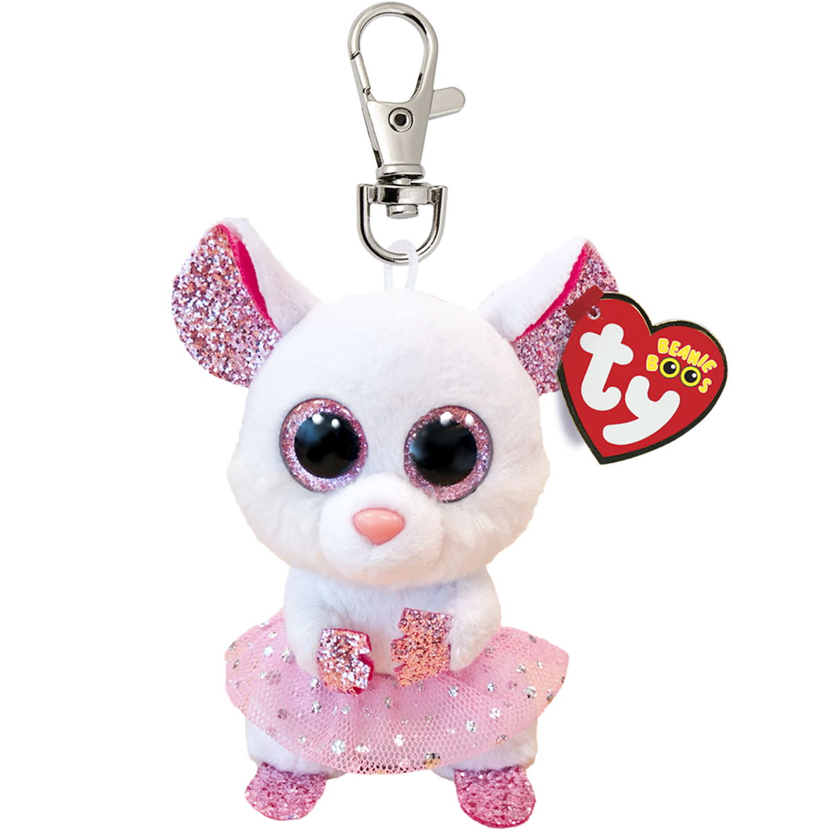 Ty Beanie Boo Clip - Nina White Ballerina Mouse – Toyworld NZ