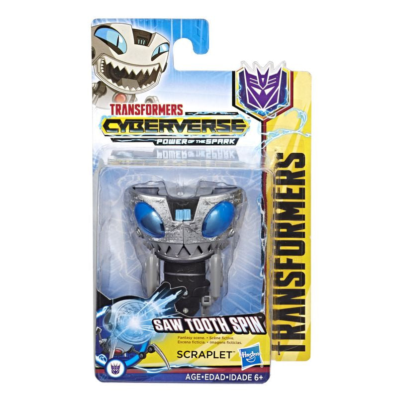 Transformers Cyberverse Scout Figure Saw Tooth Spin Scraplet – Toyworld NZ
