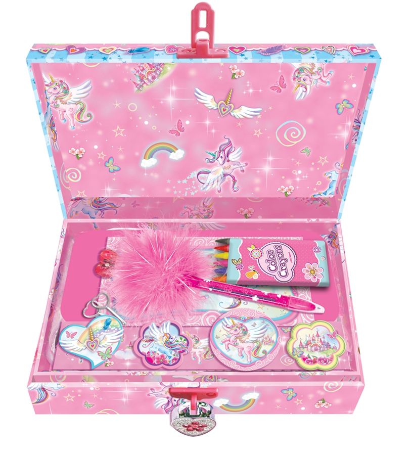 UNICORN TRINKET BOX WITH LOCK – Toyworld NZ