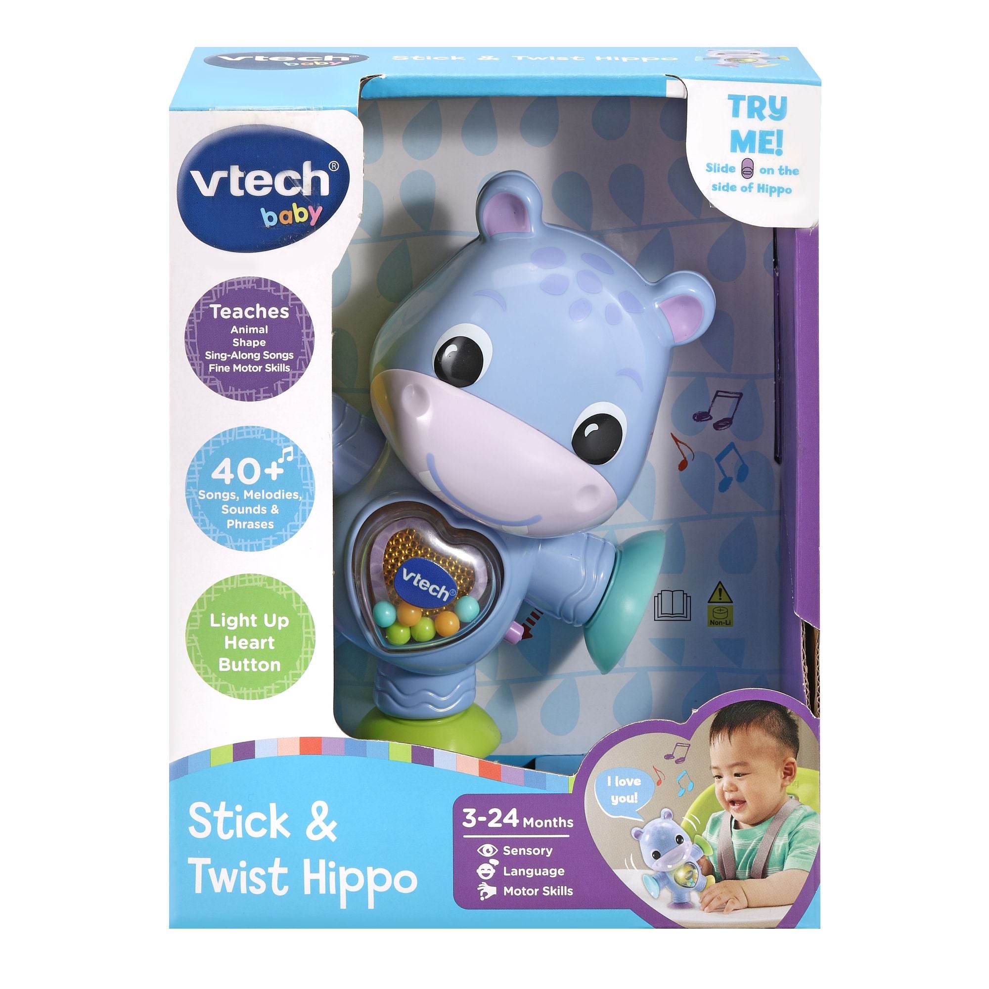 VTech Baby Twist & Stick Hippo – Toyworld NZ