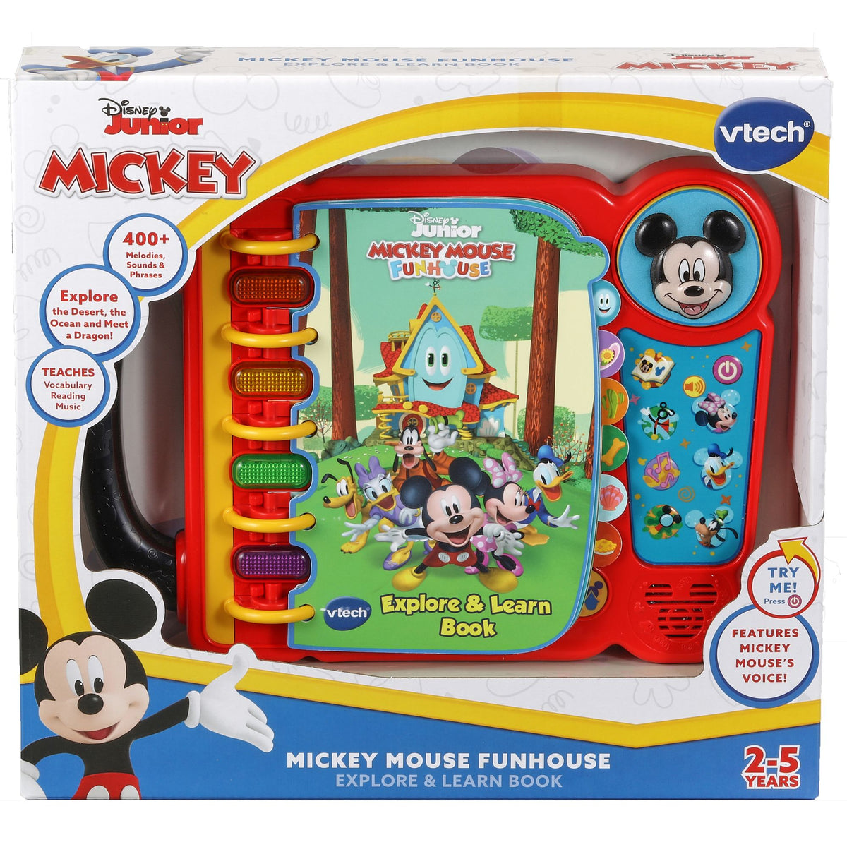 VTech Disney Junior Mickey Mouse Funhouse Explore & Learn Book ...