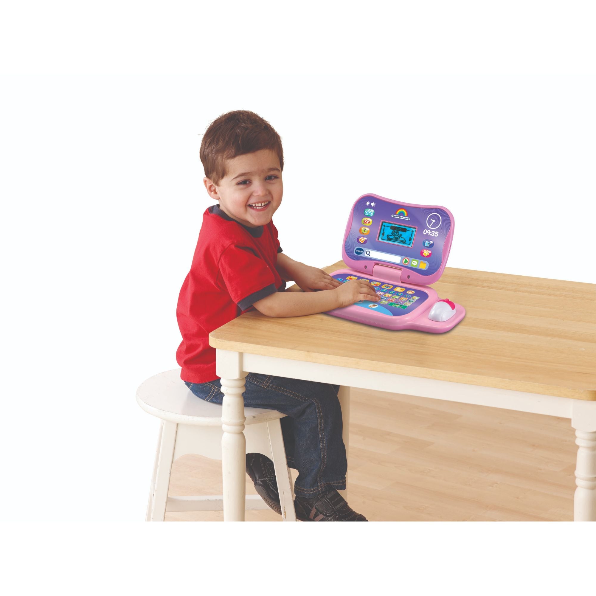VTech Toddler Tech Laptop Pink – Toyworld NZ