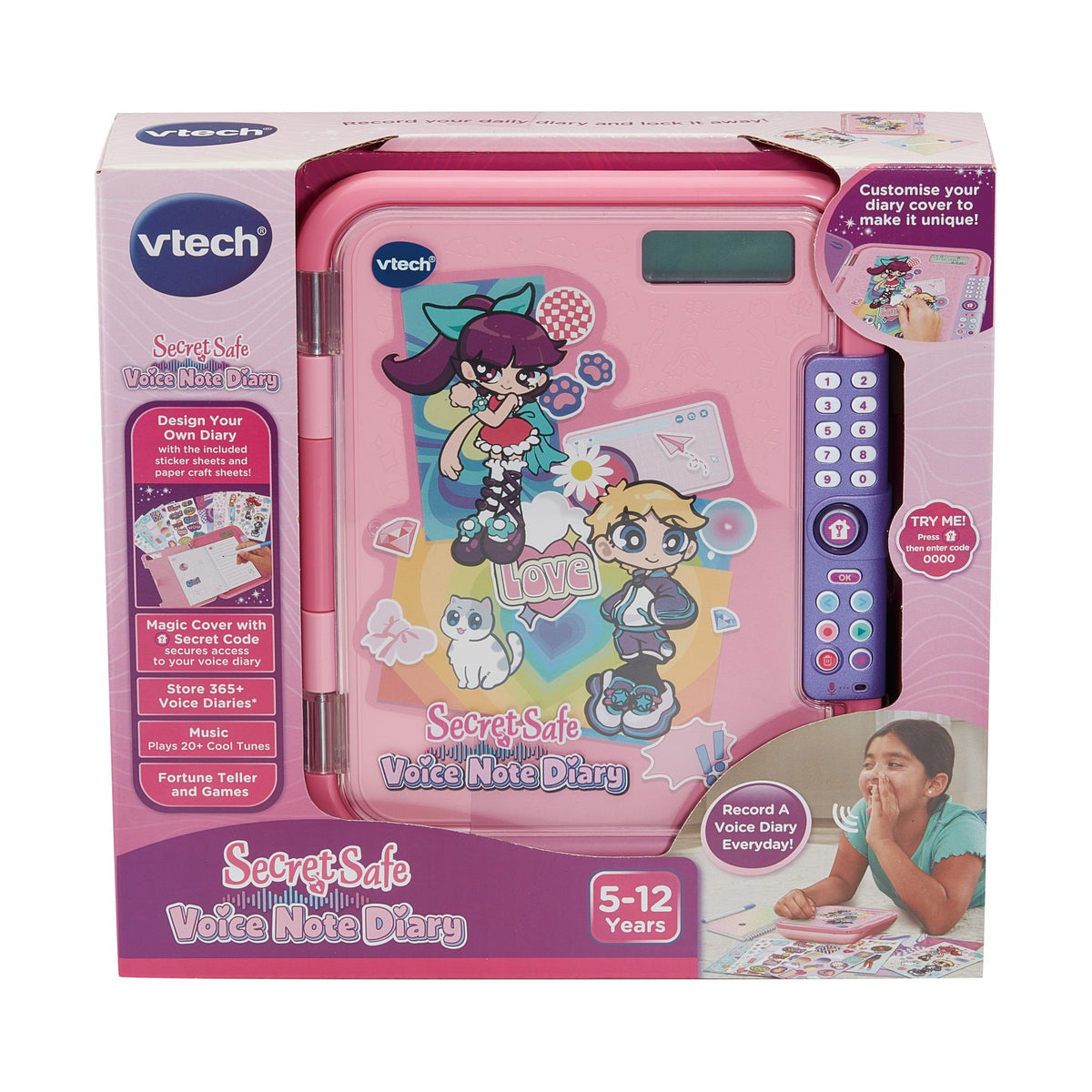 VTech Kidi Tech Secret Safe Voice Note Diary – Toyworld NZ