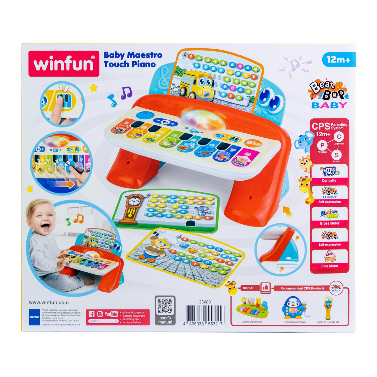 Winfun Baby Maestro Touch Piano – Toyworld NZ