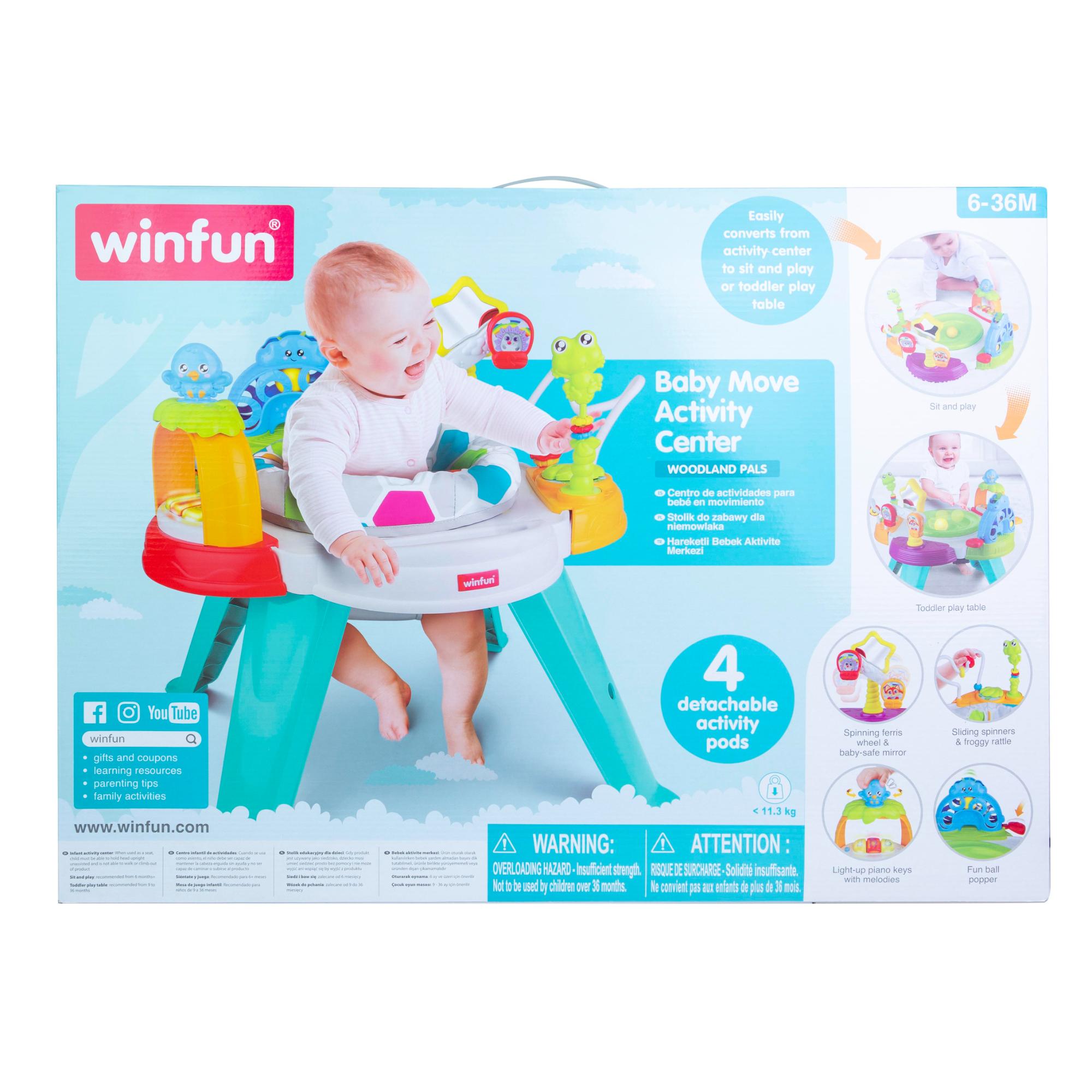 Winfun Baby Move Activity Center - Woodland Pals – Toyworld NZ