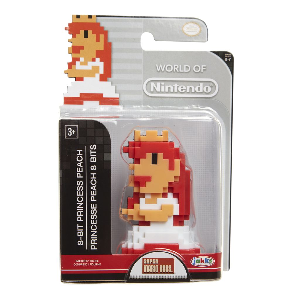 World Of Nintendo 2.5 Inch (6cm) Figure 8-Bit Princess Peach – Toyworld NZ