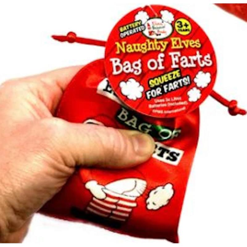 Xmas Naughty Elf Bag Of Farts – Toyworld NZ