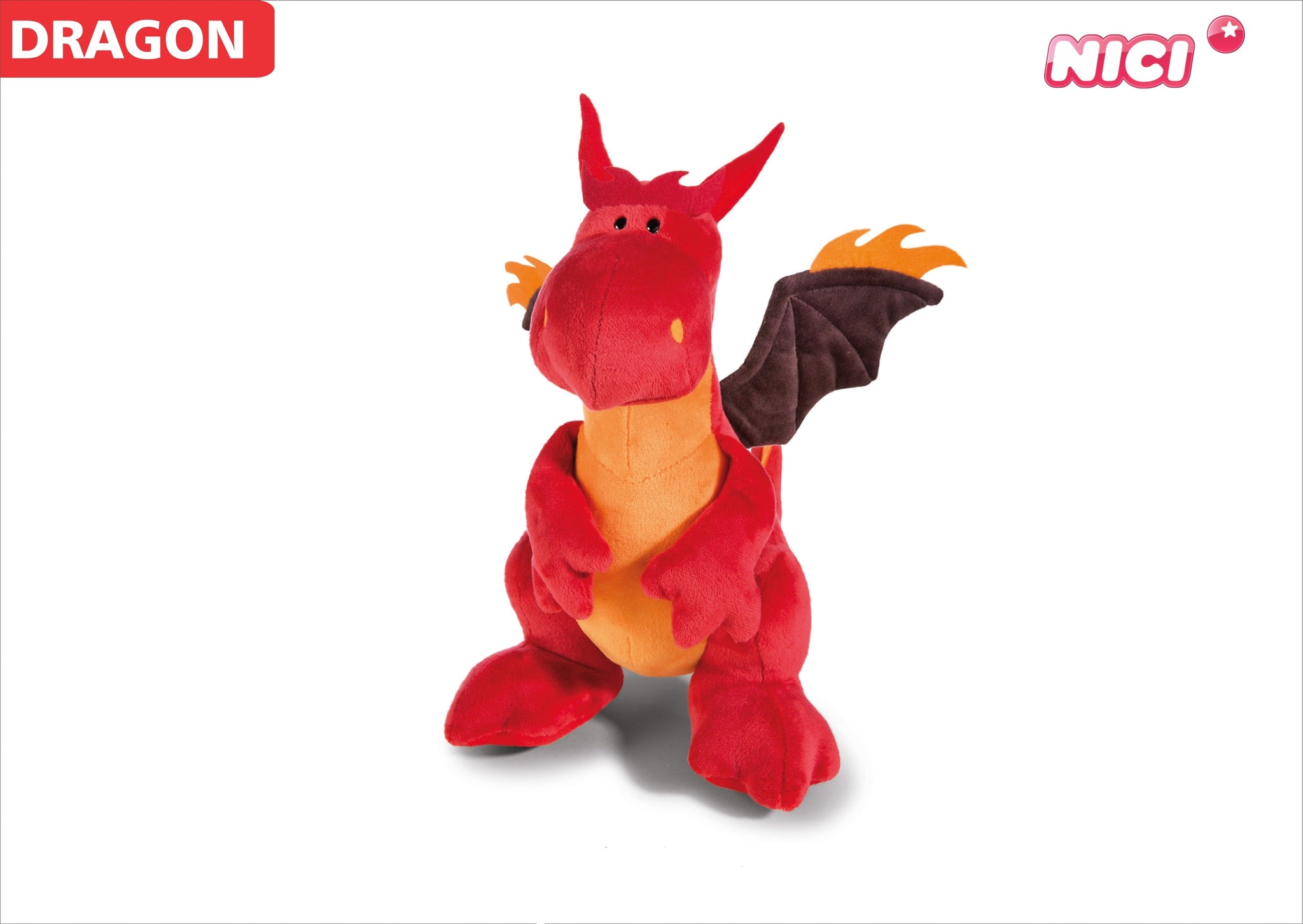 Nici Dragons Fire Dragon Red Sitting – Toyworld NZ