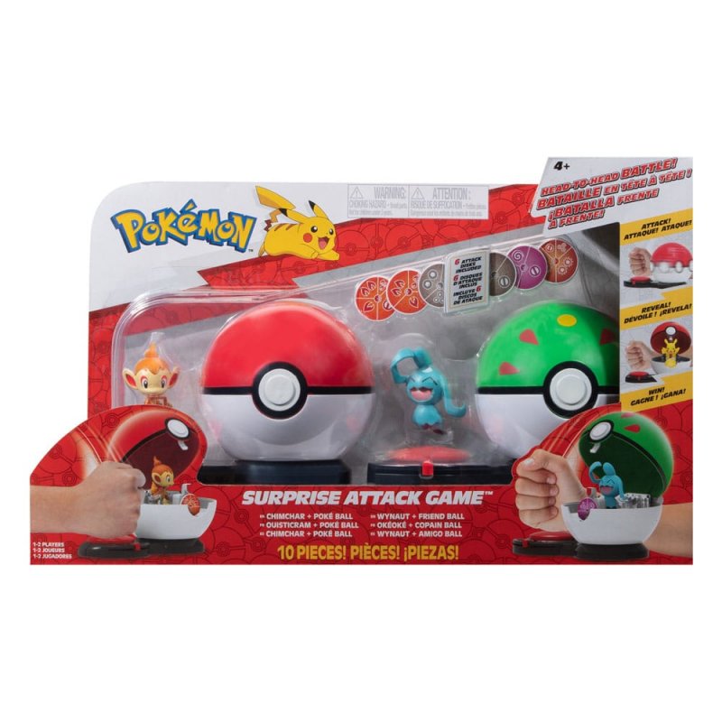 Pokemon Surprise Attack Game Chimchar + Wynaut – Toyworld NZ